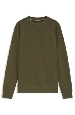 BOSS Cotton-blend Sweatshirt With Monogram Detail