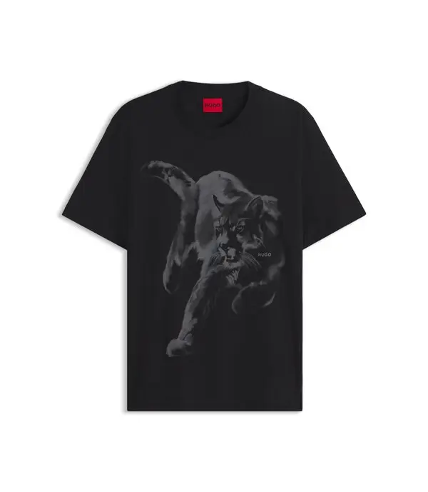 Hugo Cotton-jersey T-shirt With Graphic Print