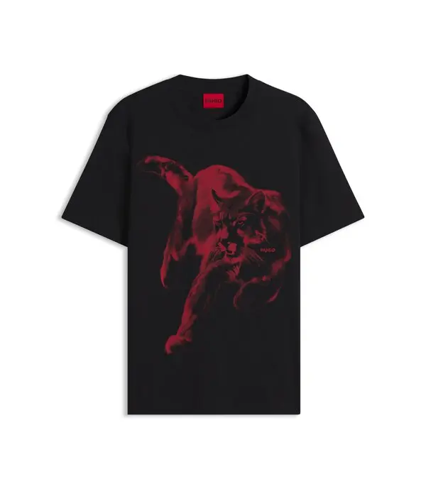 Hugo Cotton-jersey T-shirt With Graphic Print