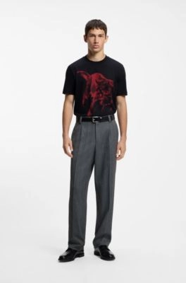 Hugo Cotton-jersey T-shirt With Graphic Print