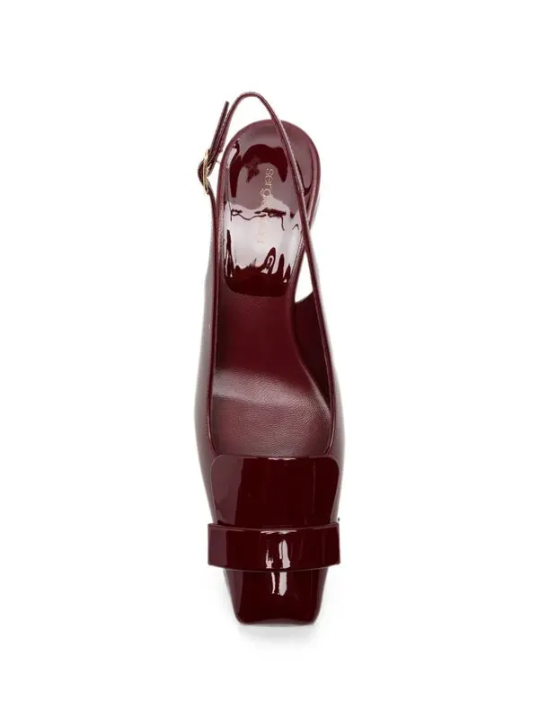 SERGIO ROSSI Leather Slingback Pumps