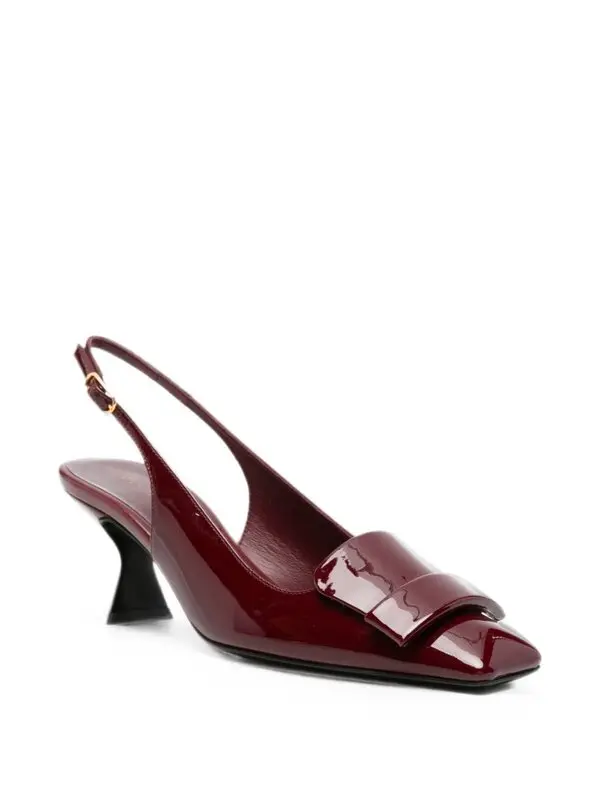 SERGIO ROSSI Leather Slingback Pumps