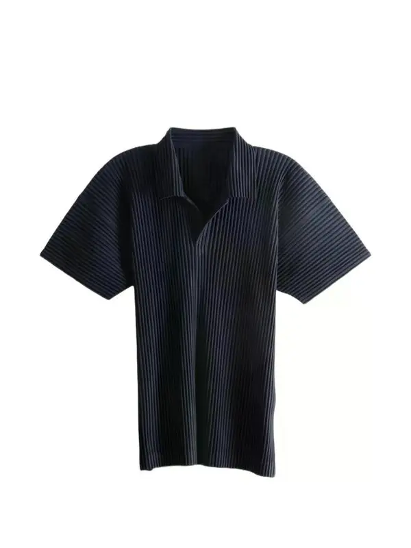 Issey Miyake Pleated T-shirt - Blue