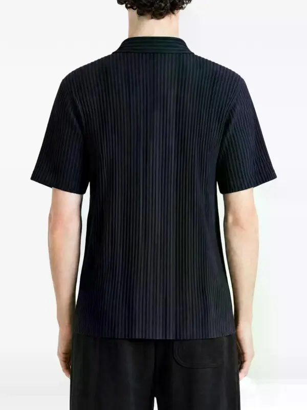 Issey Miyake Pleated T-shirt - Blue