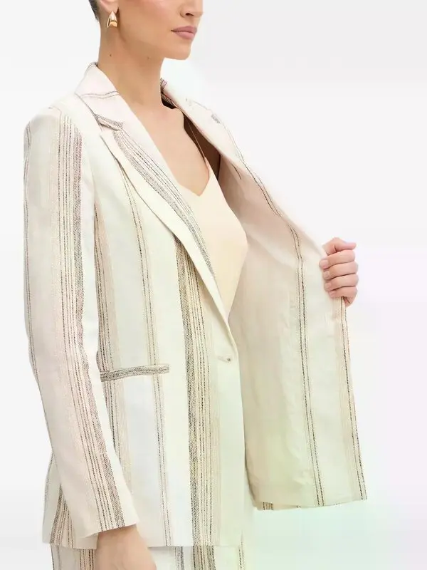 FRACOMINA Striped Button Blazer