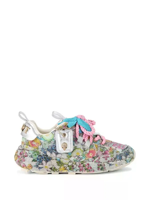 Kurt Geiger Kurt Runner Sequin-embellished Sneakers