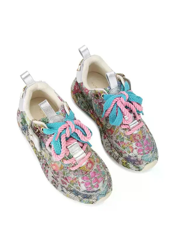 Kurt Geiger Kurt Runner Sequin-embellished Sneakers