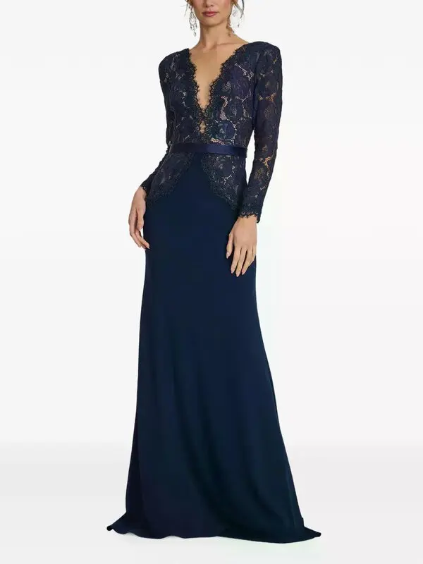 Tadashi Shoji Corwin Lace Panel Maxi Dress