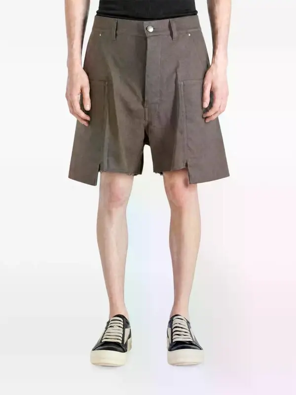 Rick Owens Raw-edge Panelled Shorts