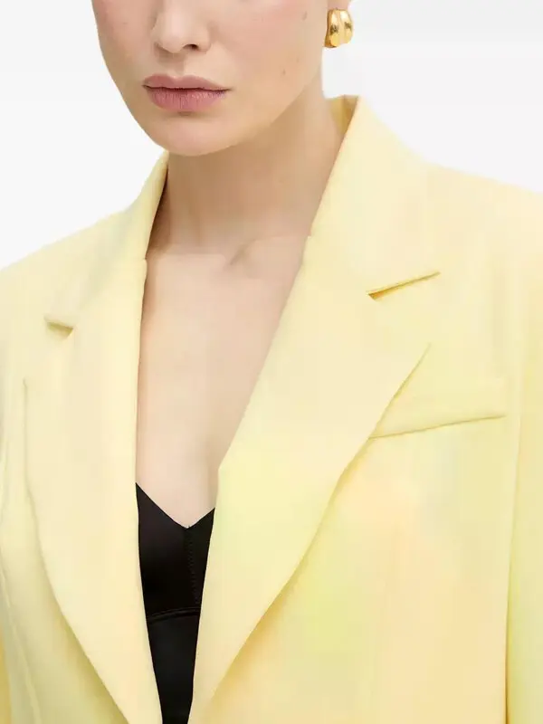 FRACOMINA Cropped Blazer With Notched Lapels