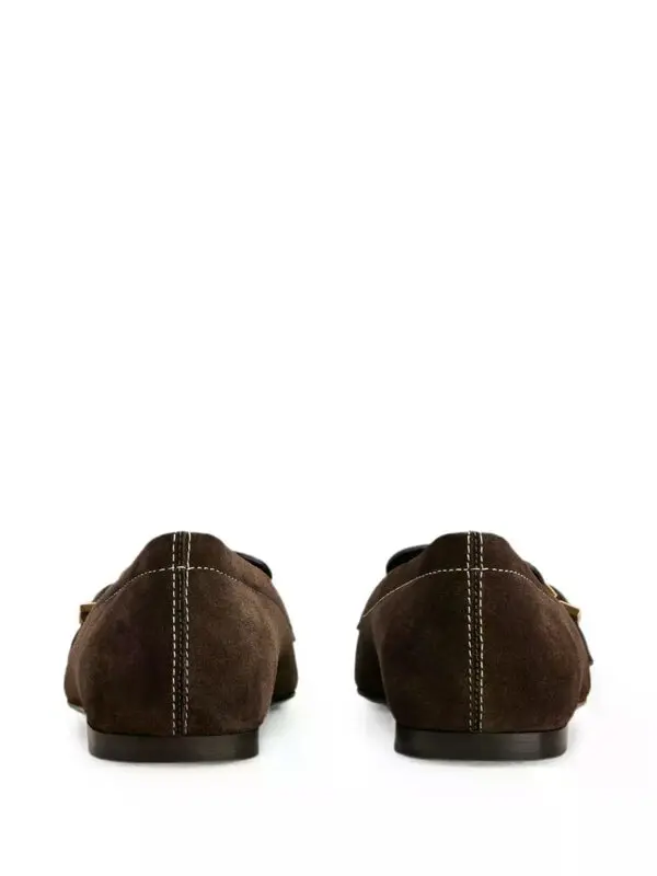 TOD'S Buckle-detail Contrast-stitch Loafers