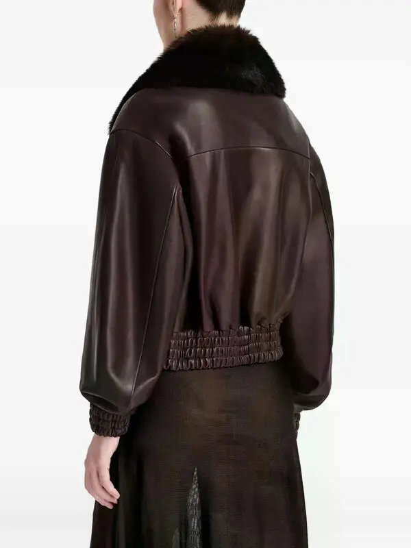 Nour Hammour Ellery Leather Jacket