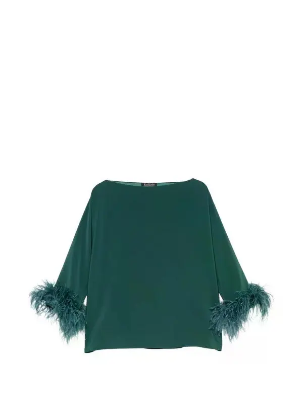 GIANLUCA CAPANNOLO Laura Feather-trim Top