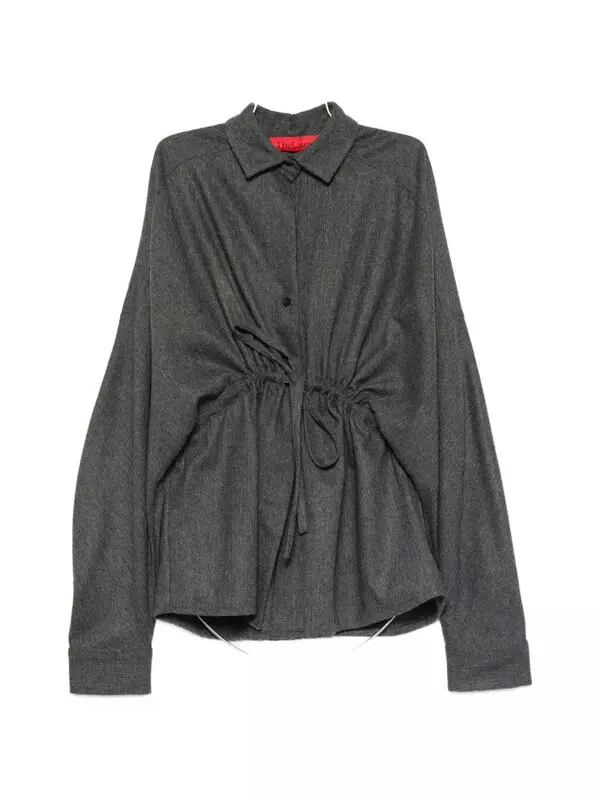 THELATEST E-dalida Drawstring-waist Shirt - Grey