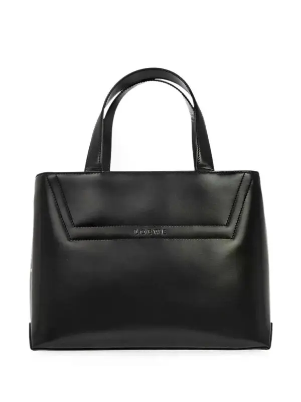 Loewe 1990-2000s Debossed Logo Tote Bag