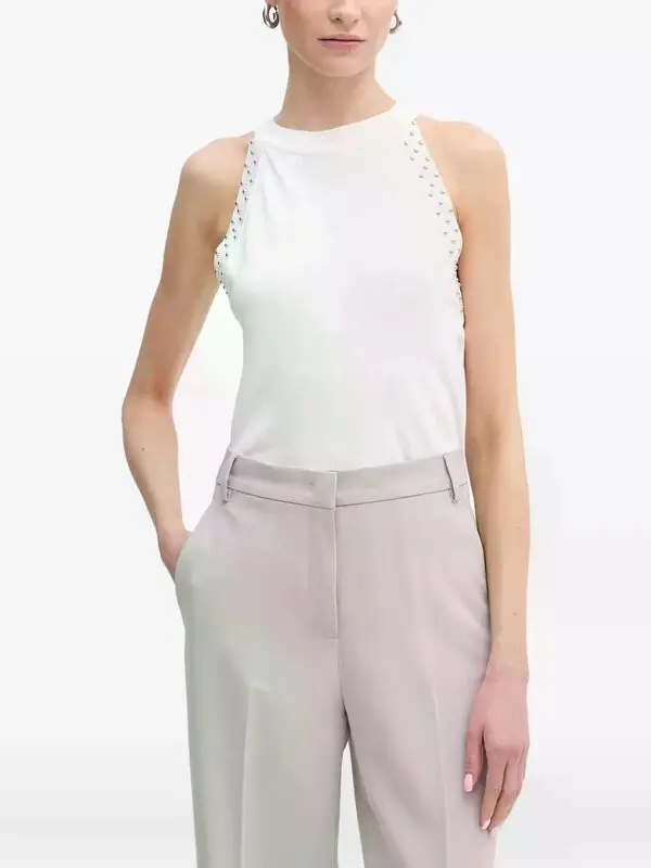 FRACOMINA Studded Racerback Top