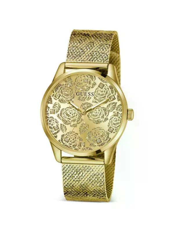 Guess Tone Floral 36mm Watch