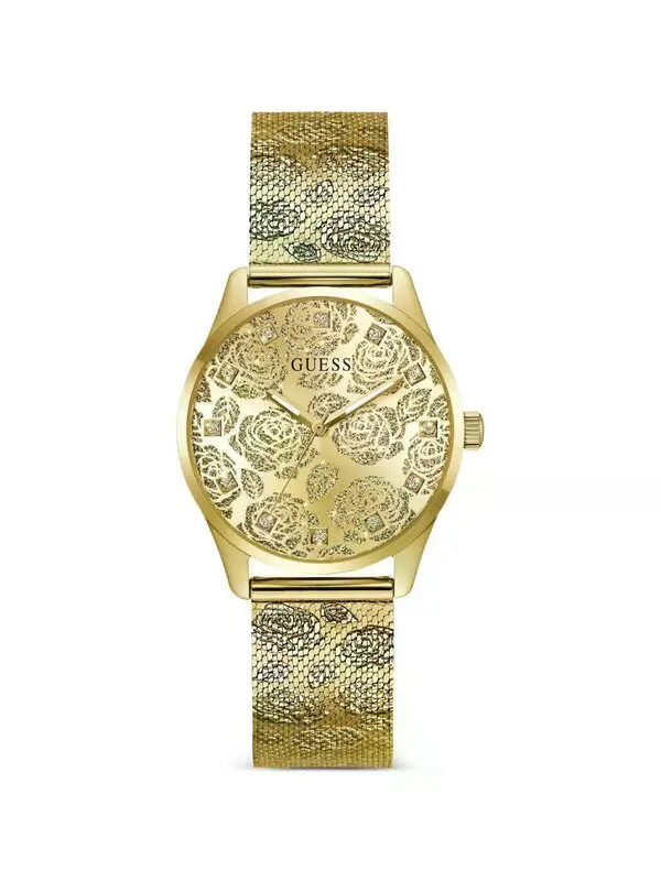 Guess Tone Floral 36mm Watch