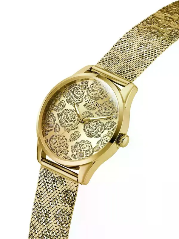 Guess Tone Floral 36mm Watch