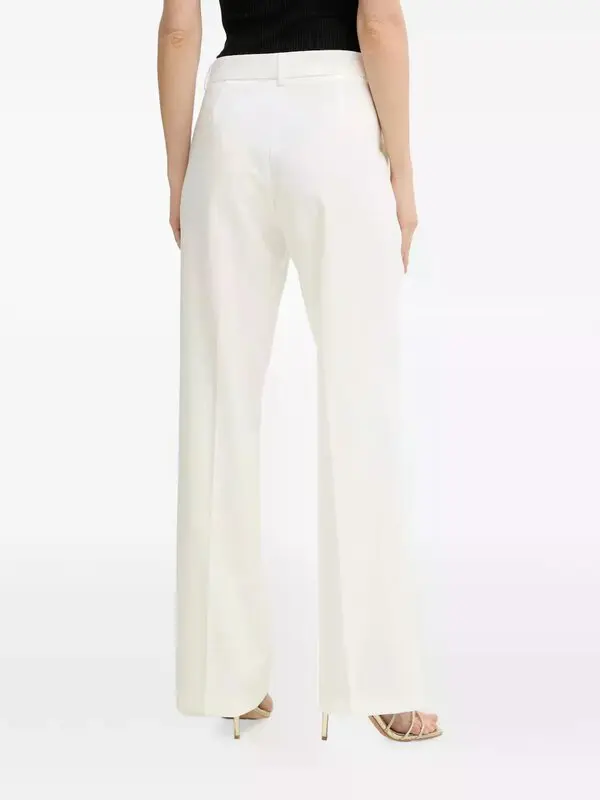 FRACOMINA Logo Plaque Wide Leg Trousers