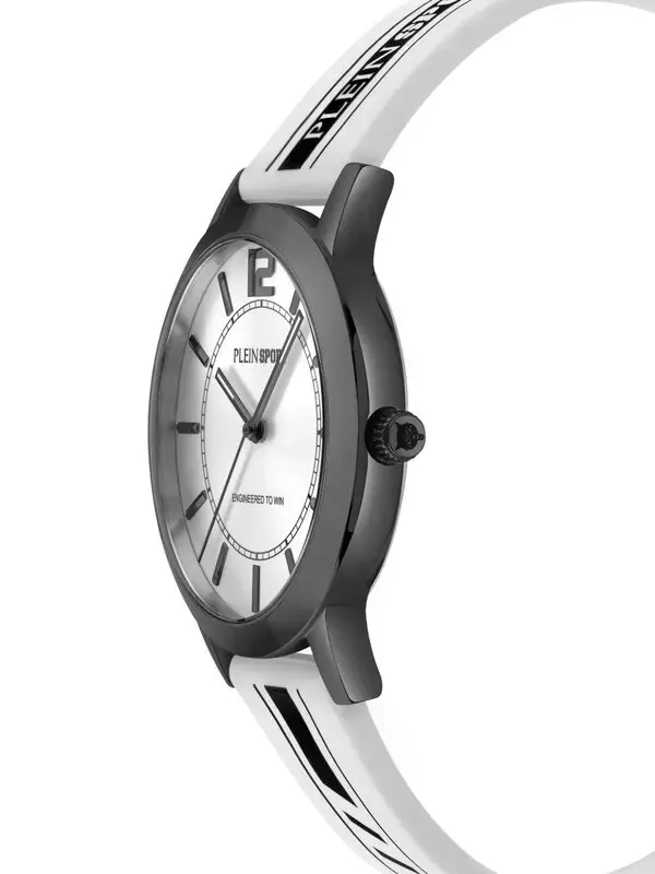PLEIN SPORT 41mm Quartz Watch With White Strap