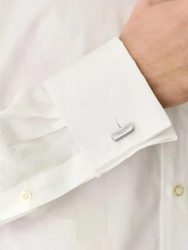 ASTON MARTIN WATCHES Engraved-logo Polished Cufflinks