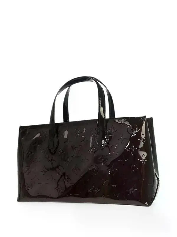 LOUIS VUITTON Wilshire Pm Monogram Vernis Tote Bag - Purple