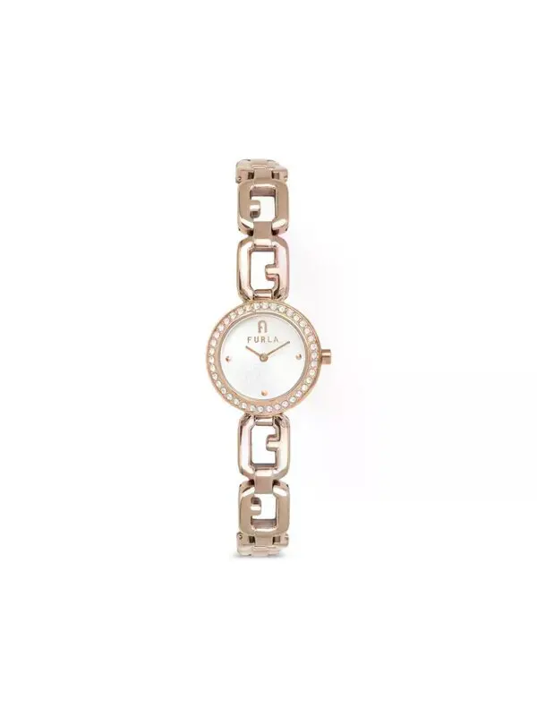 Furla Arco Chain 30mm Stainless Steel Watch - White