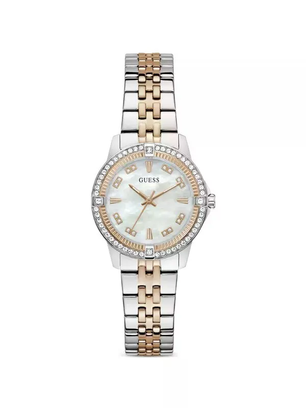 Guess Round-case 32mm Watch - White