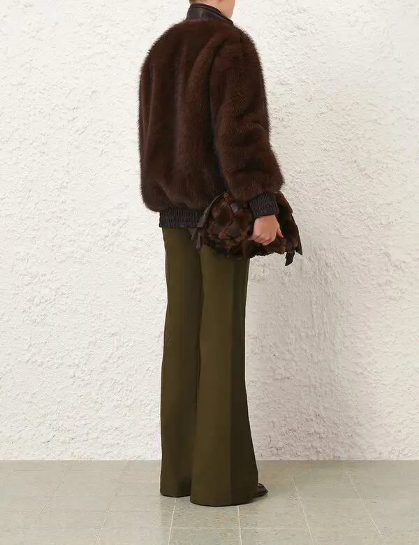 Zimmermann Valiant Faux Fur Bomber