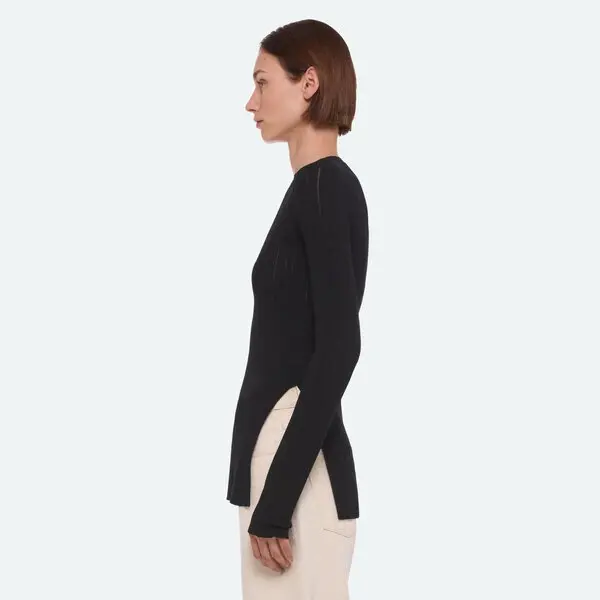 Helmut Lang Rib Crewneck Sweater - Black