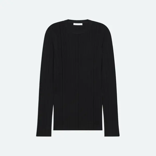Helmut Lang Rib Crewneck Sweater - Black