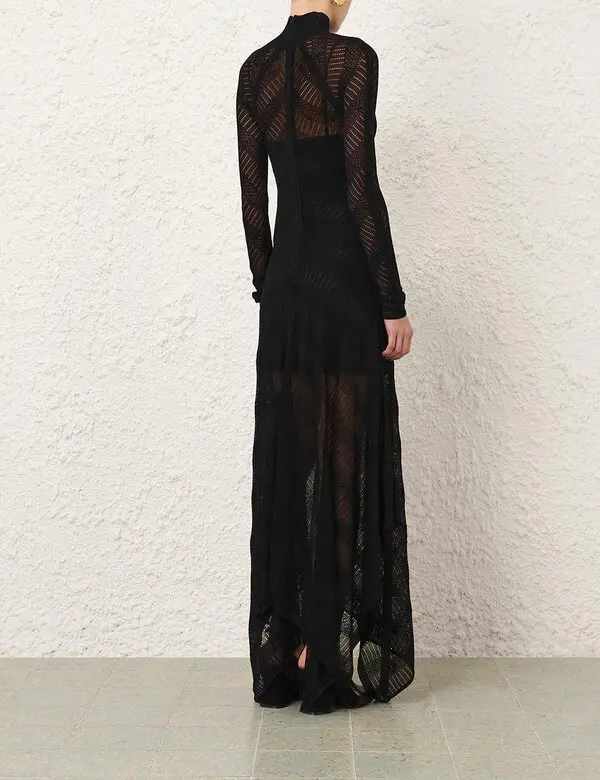 Zimmermann Valiant Chevron Lace Maxi Dress