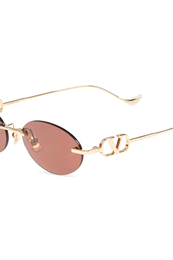 Valentino Garavani Oval Rimless Sunglasses