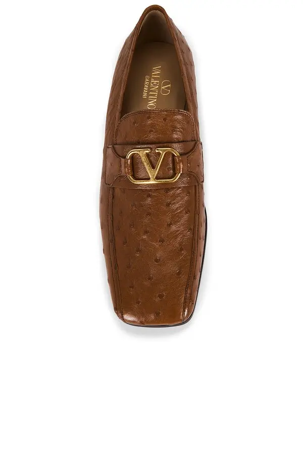 Valentino Garavani Ostrich Loafer