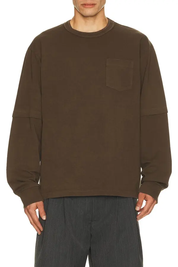 Sacai Cotton Jersey Long Sleeve T-shirt