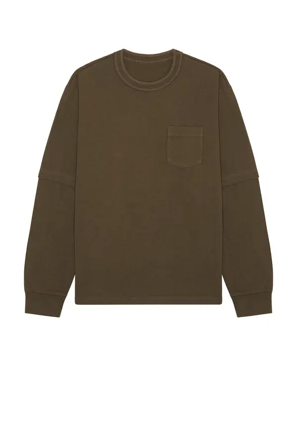 Sacai Cotton Jersey Long Sleeve T-shirt