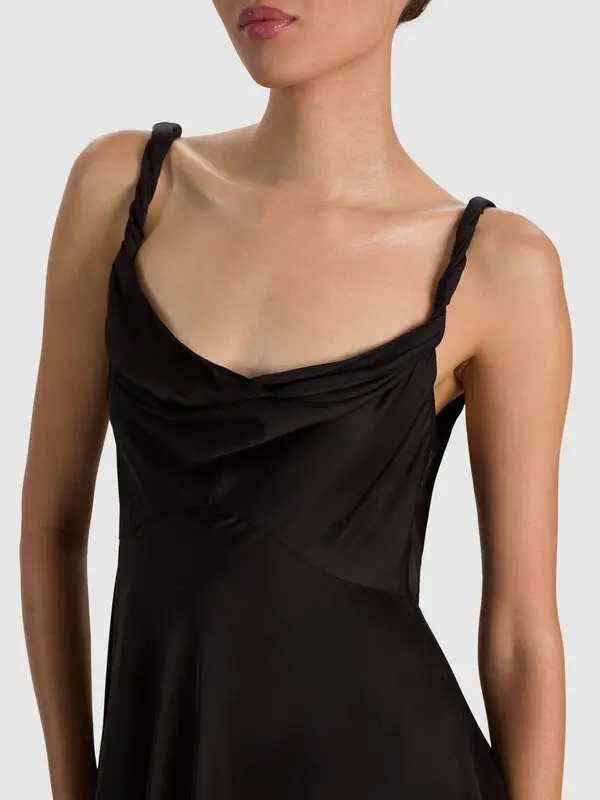 Alice + Olivia Monique Twist Strap Mini Dress