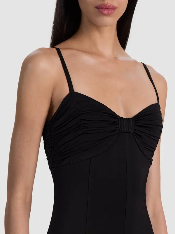 Alice + Olivia Irina Twist Front Maxi Dress