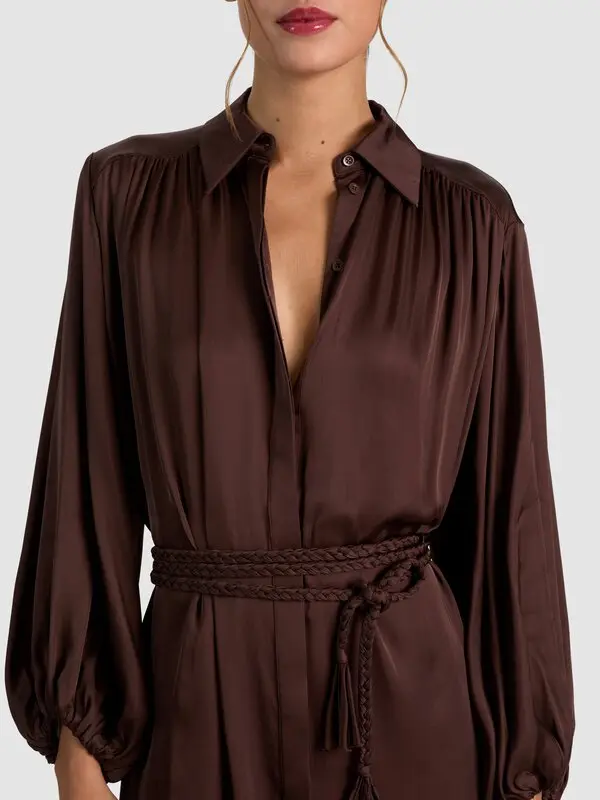 Alice + Olivia Margaux Tie Front Mini Dress