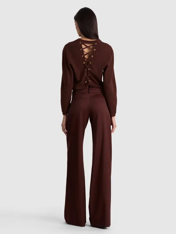 Alice + Olivia Eric Wool Pant