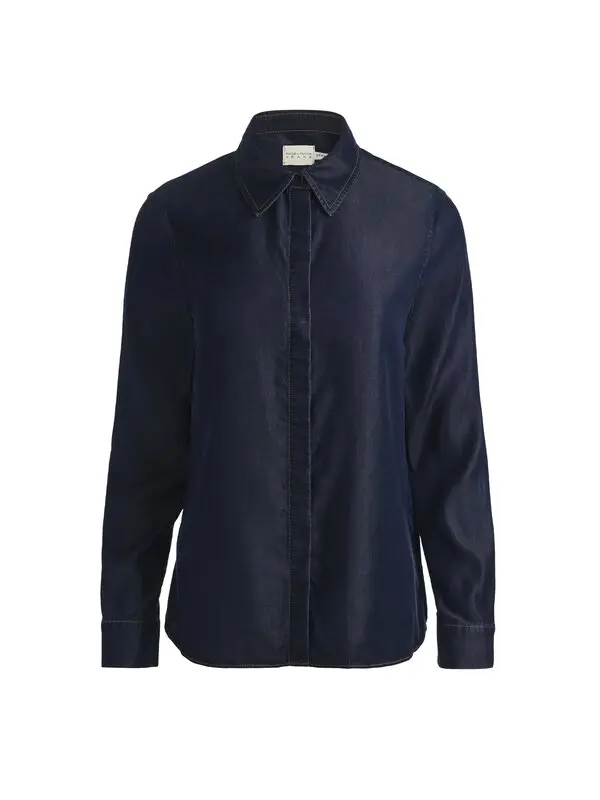 Alice + Olivia Willa Denim Blouse