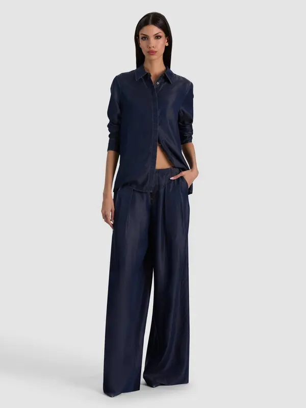 Alice + Olivia Elias Double Pleat Jean