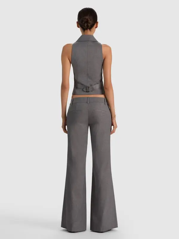 Alice + Olivia Erica Vest - Light Storm Grey