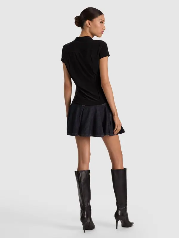 Alice + Olivia Freya Cap Sleeve Top