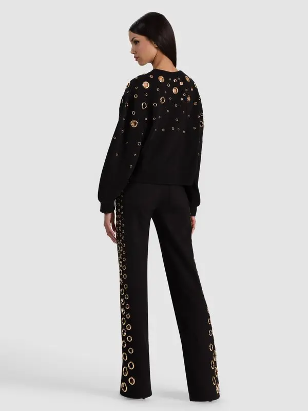 Alice + Olivia Roxie Grommet Jeans