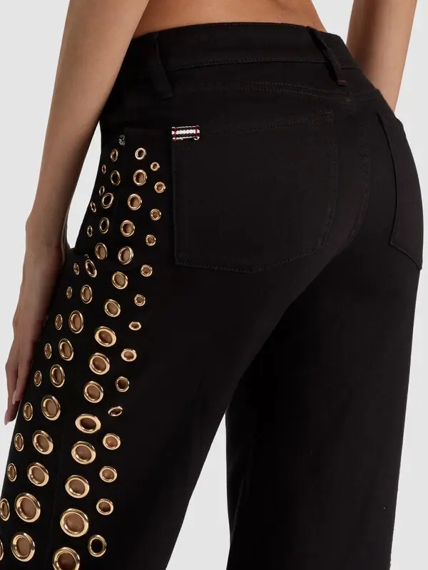 Alice + Olivia Roxie Grommet Jeans