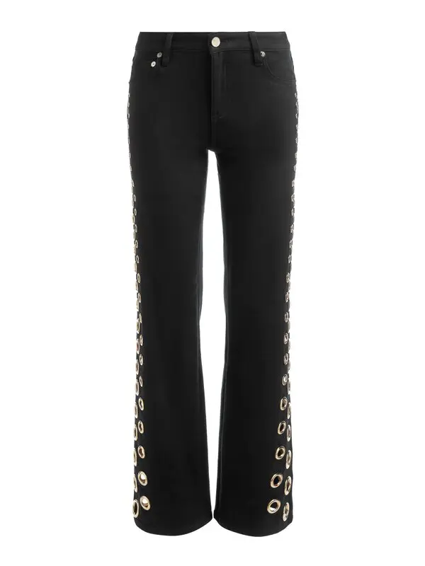Alice + Olivia Roxie Grommet Jeans