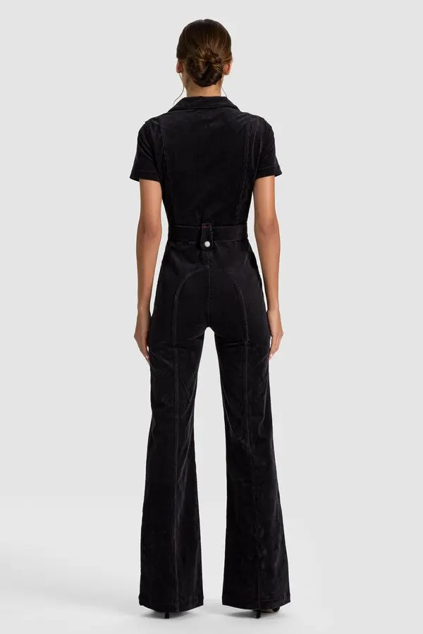 Alice + Olivia Gorgeous Wide Leg Jumpsuit - Black
