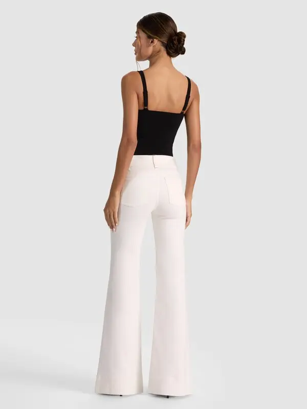 Alice + Olivia Perfect Wide Leg Jean